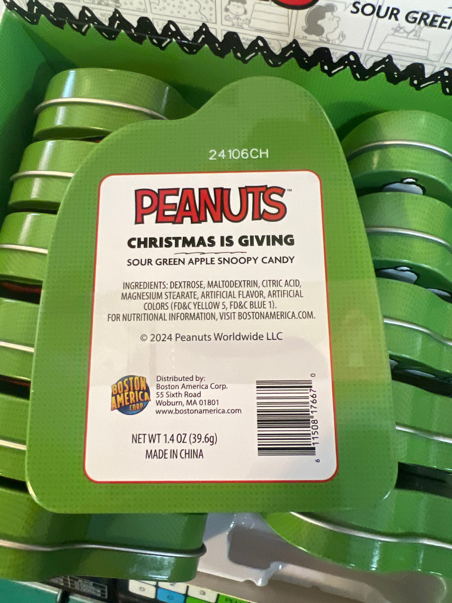 Peanuts Christmas Tins – Dessart Sweets Ice Cream & Candy Store