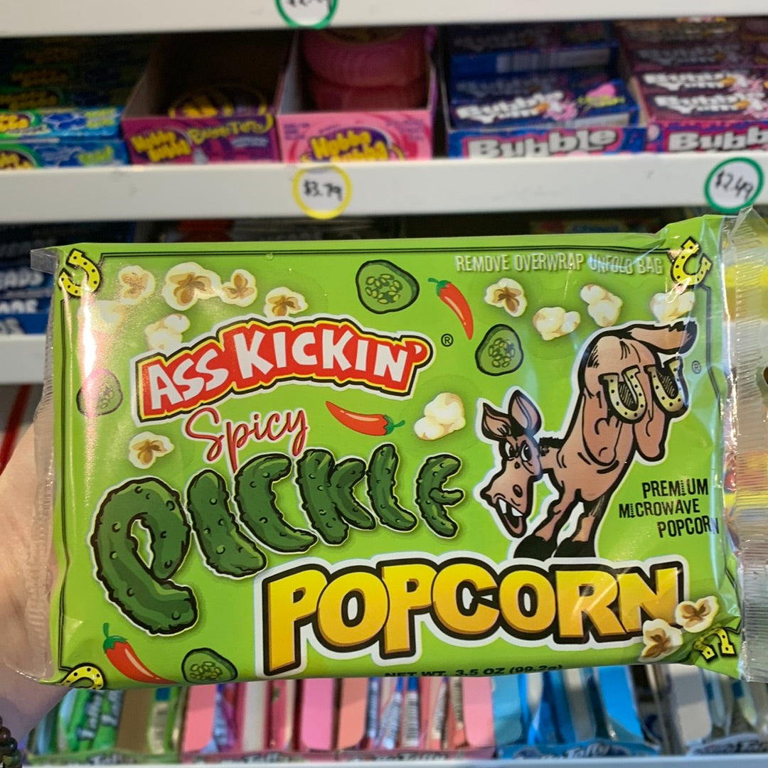 Ass Kickin’ Spicy Pickle Popcorn – Dessart Sweets Ice Cream & Candy Store