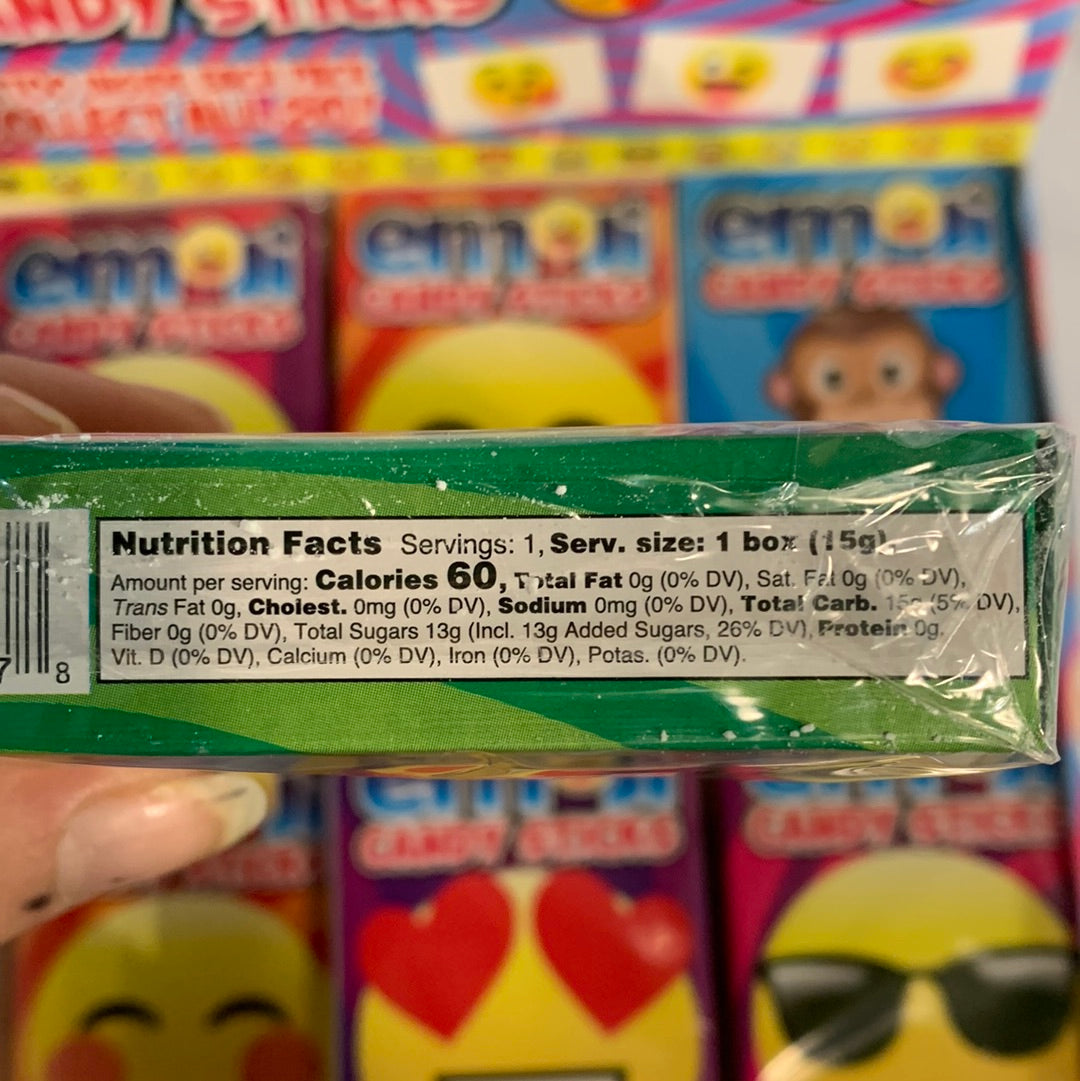 Emoji Candy Sticks w/tattoo – Dessart Sweets Ice Cream & Candy Store