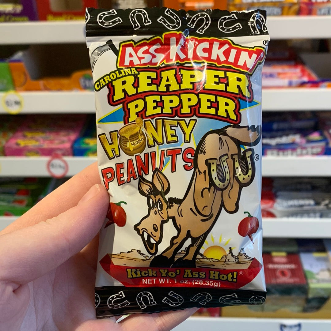 Ass Kickin’ Carolina Reaper Honey Peanuts – Dessart Sweets Ice Cream ...