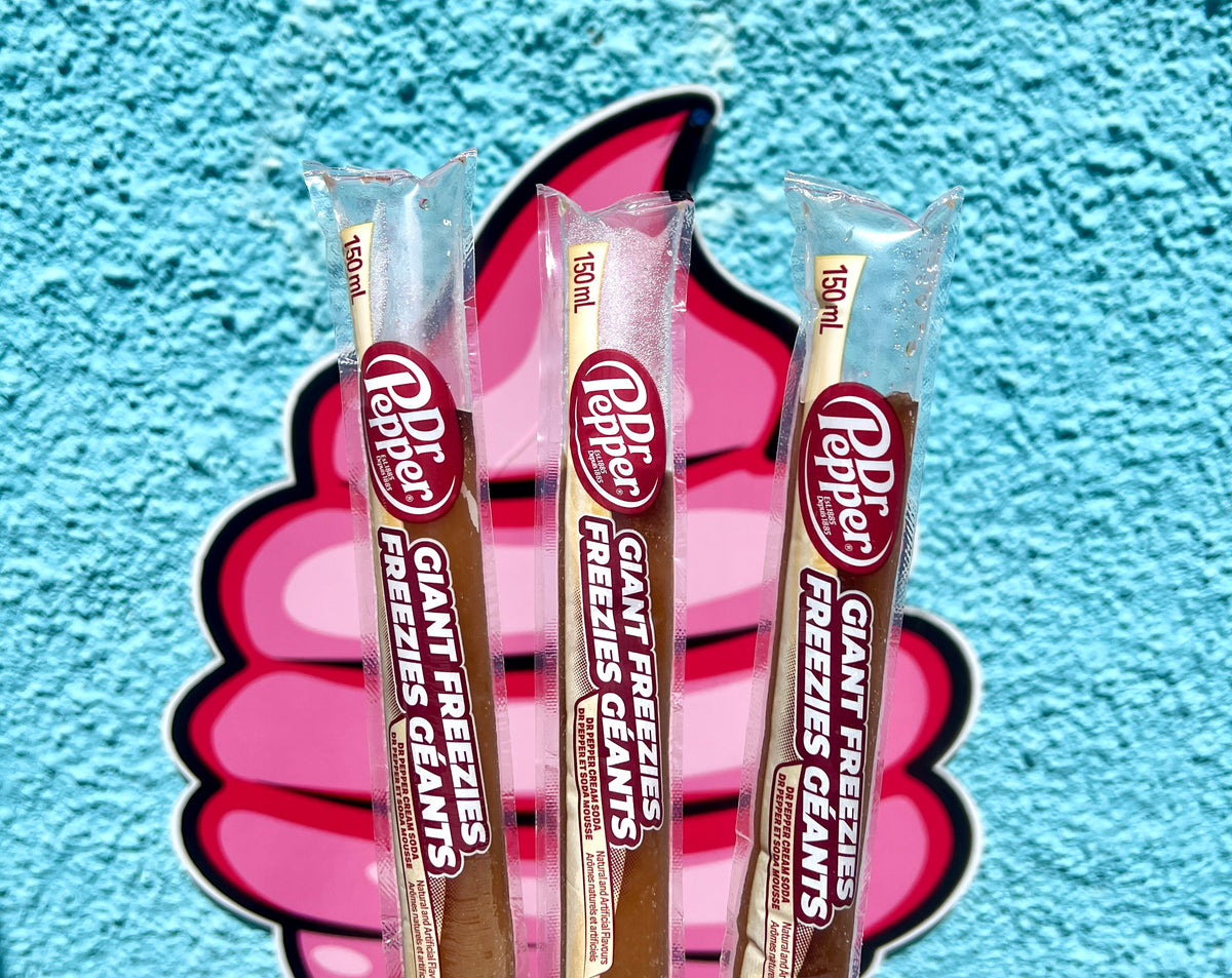 Dr Pepper Giant Freezies – Dessart Sweets Ice Cream & Candy Store
