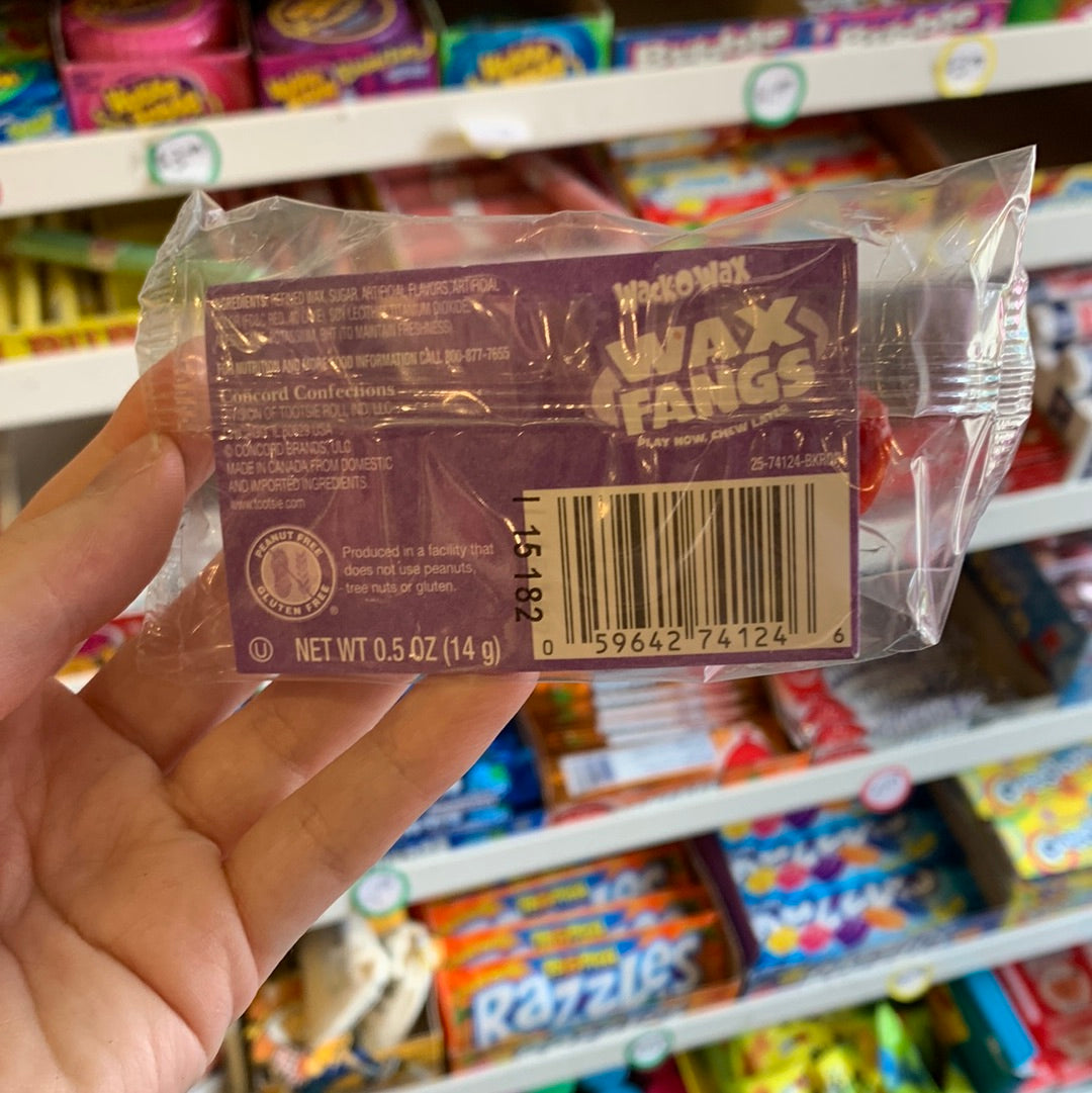 Wack-O-Wax Fangs – Dessart Sweets Ice Cream & Candy Store
