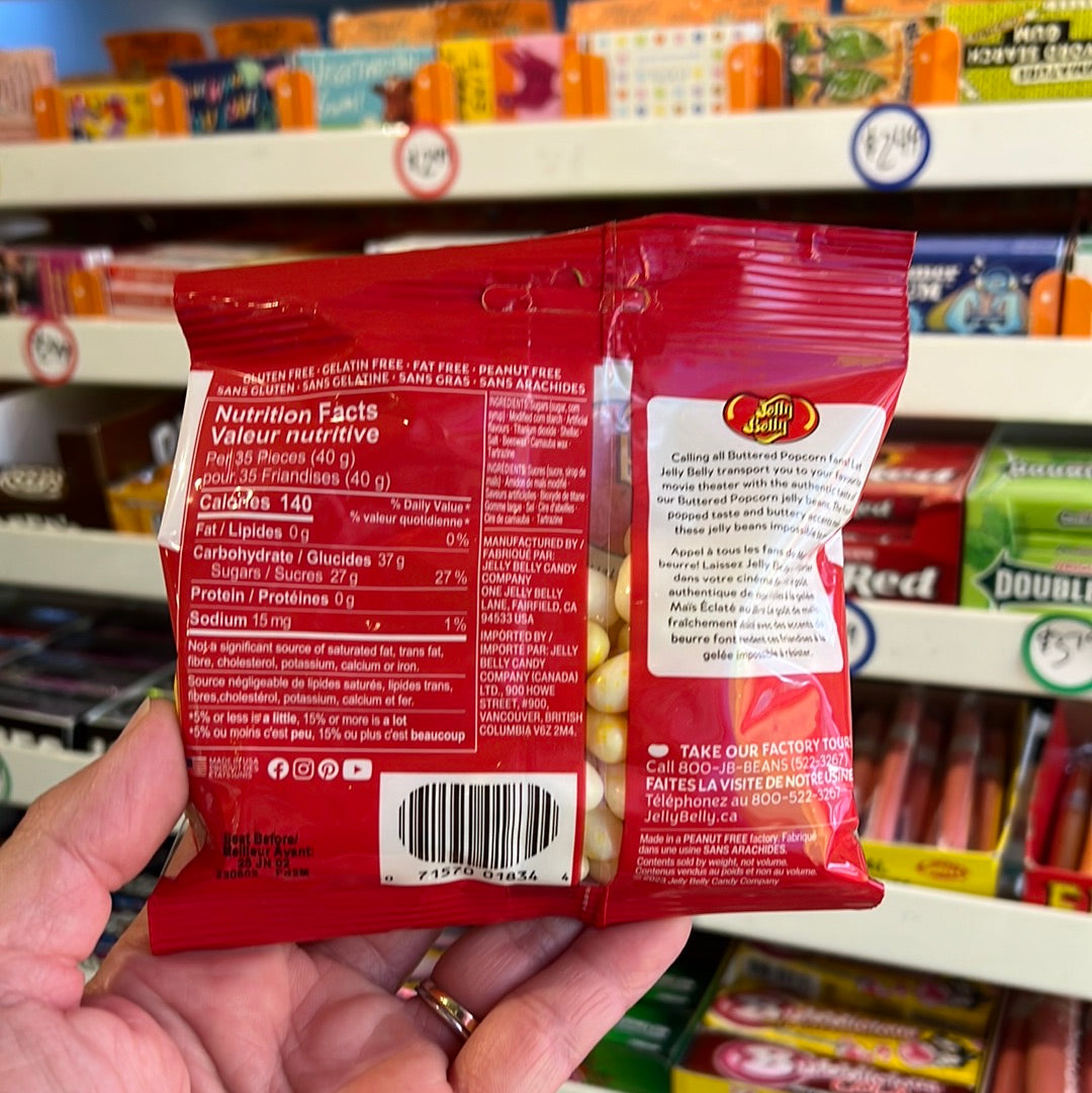 Jelly Belly Buttered Popcorn Bag – Dessart Sweets Ice Cream & Candy Store