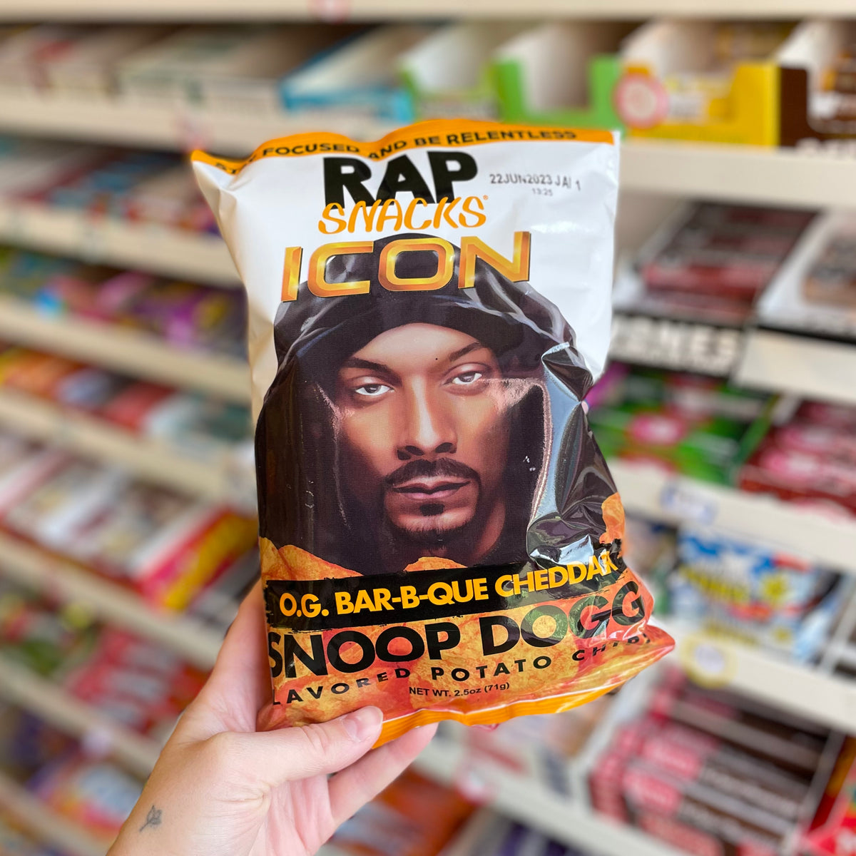Snoop Dogg Rap Snacks BBQ Cheddar – Dessart Sweets Ice Cream & Candy Store