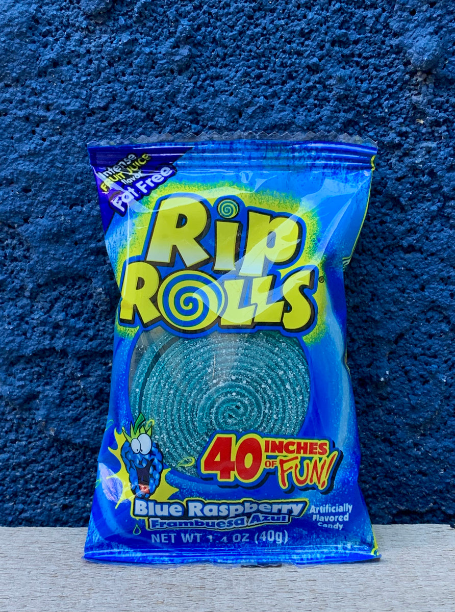 Rip Rolls - Sour Blue Raspberry – Dessart Sweets Ice Cream & Candy Store